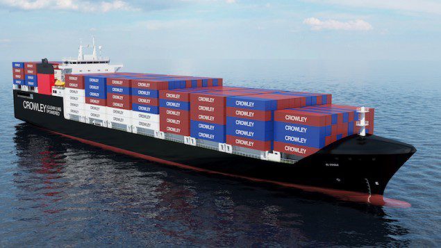 Crowley Orders World’s First LNG-Powered Container-RoRo Vessels